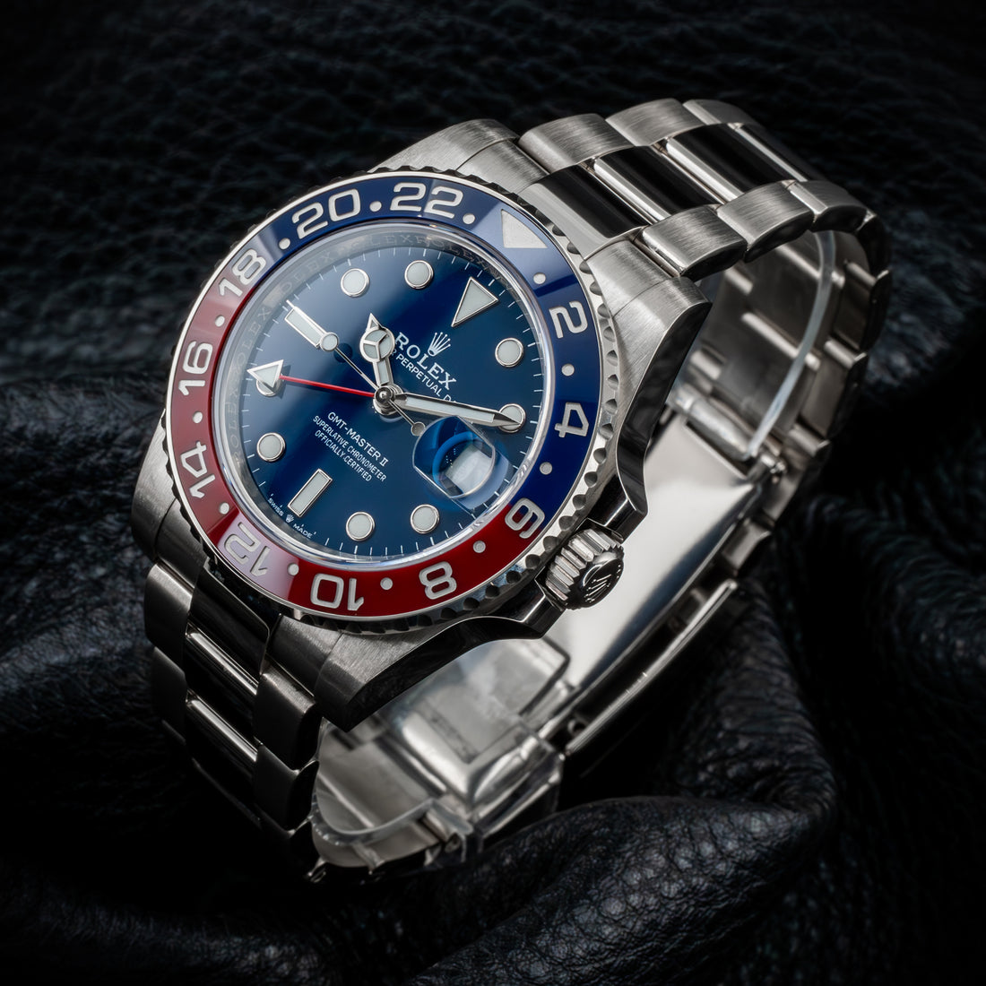 Rolex GMT-Master II Pepsi White Gold Blue Dial